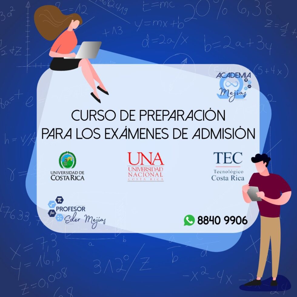 Preparación Exámenes Admisión para Univesidades en Costa Rica
