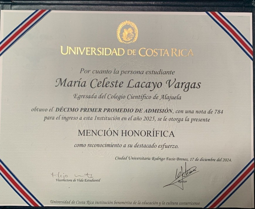 María Celeste Lacayo Vargas – Academia Mejías